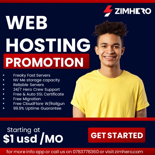 web hosting Zimbabwe for only 1 usd per month